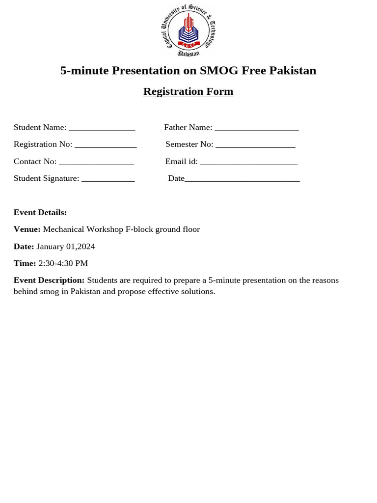 Asme Registration Form | PDF