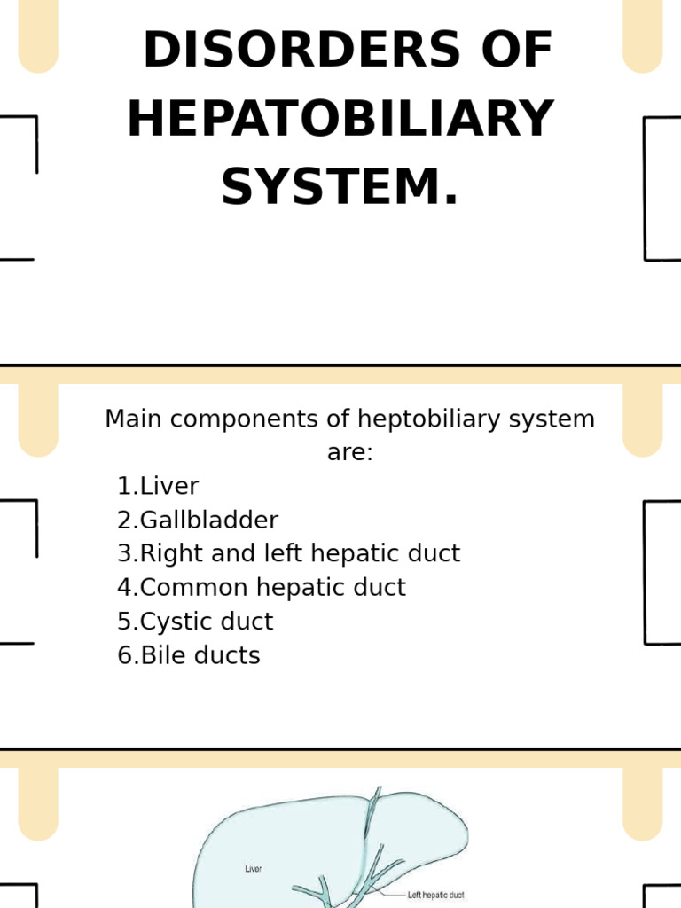 Disorders of Hepatobiliary System. 20250514 211705 0000 | PDF | Liver ...