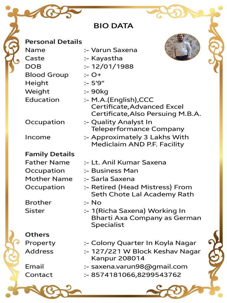 Biodata 2 | PDF