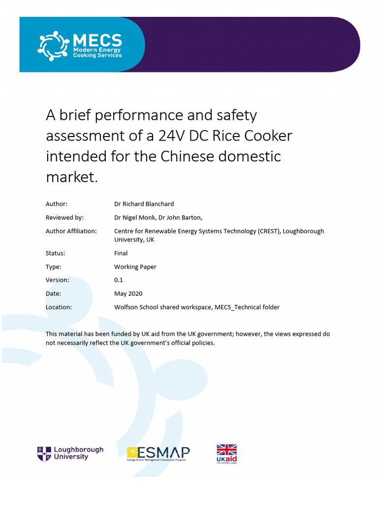 Rmier Rice Cooker Final V1.0 | PDF | Electrical Connector | Ac Power ...