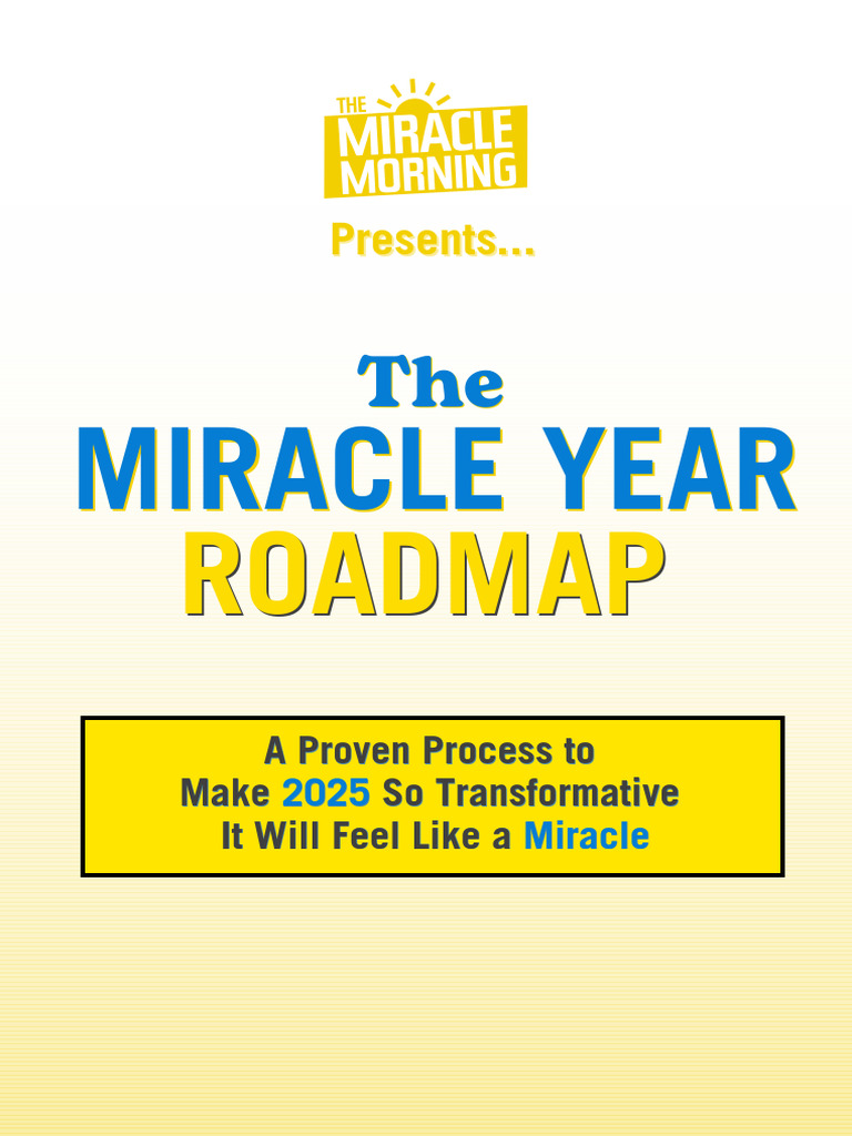 Miracle Year 2025 | PDF | Goal | Self Esteem