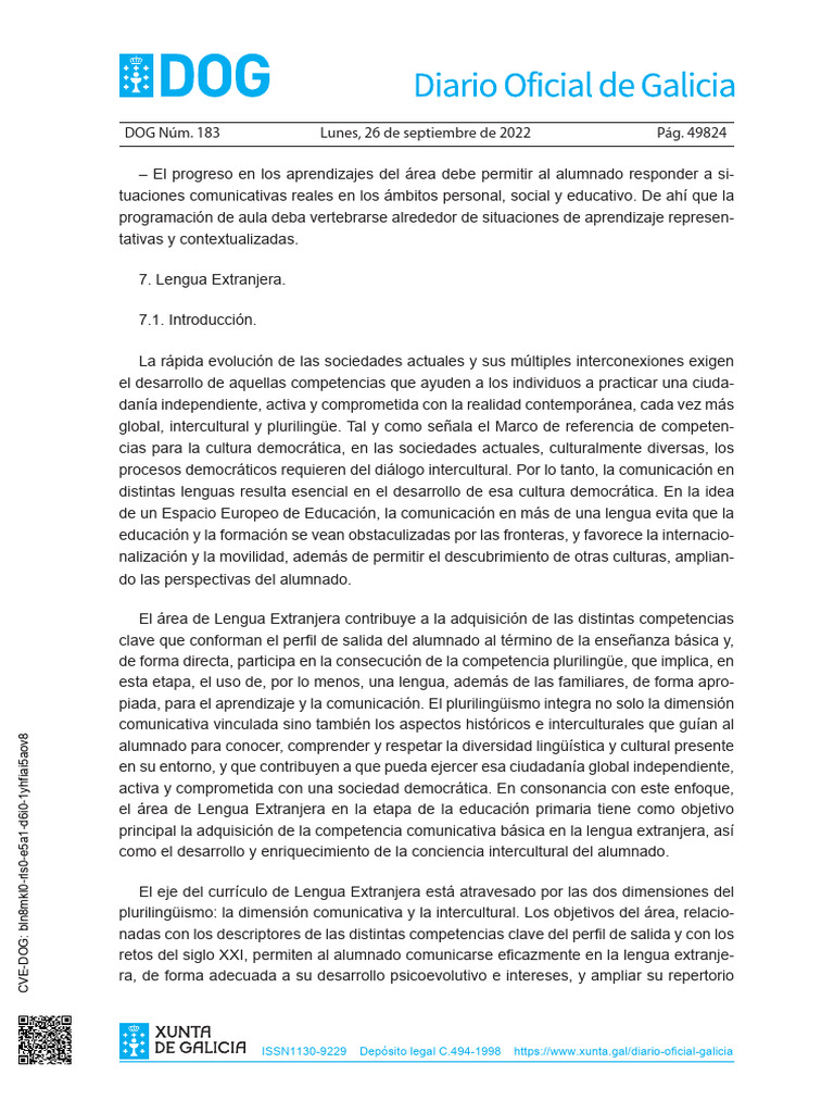 DOG Núm. 183 Lunes, 26 de Septiembre de 2022 Pág. 49824 | PDF ...