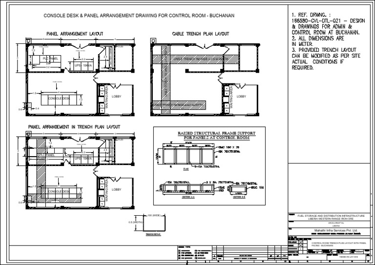 Control Room Trench Layout Plan | PDF