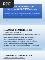 MIL 12 Text Information and Media | PDF | Typefaces | Computing