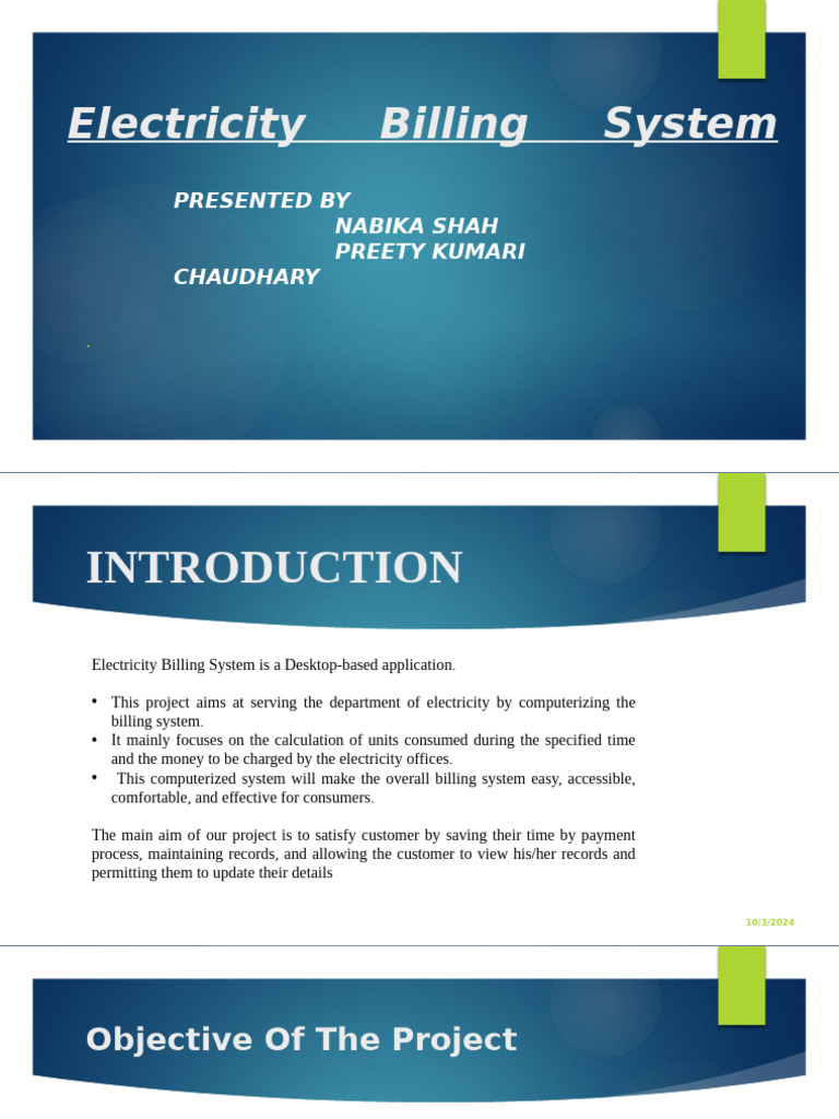 Electricity Billing System | PDF | User (Computing) | Password