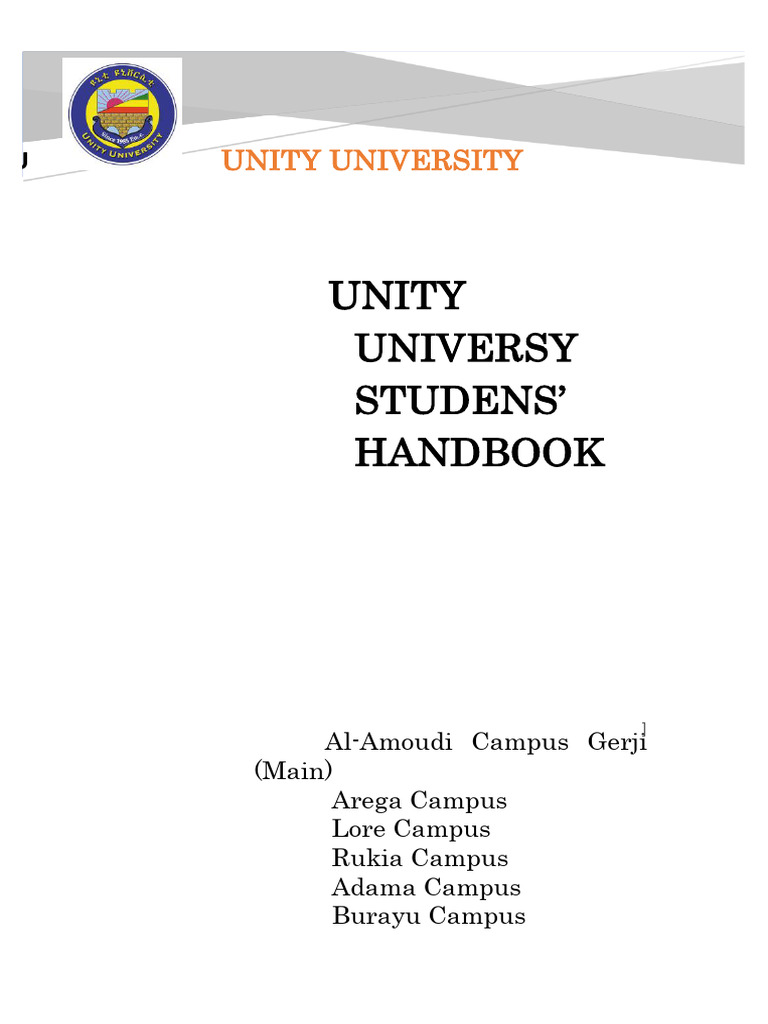 Unity University Student Handbook | PDF | Course Credit | Academic Term