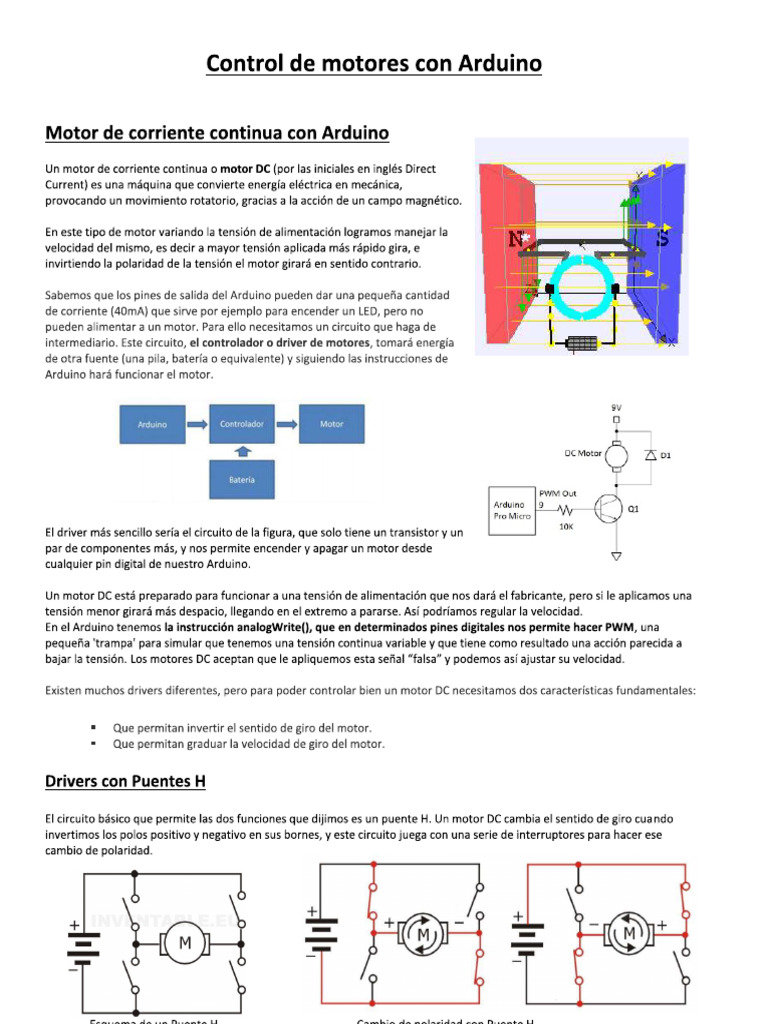 TP 4 Arduino Motores CC | PDF