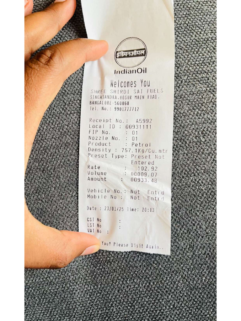 Petrol Bill | PDF