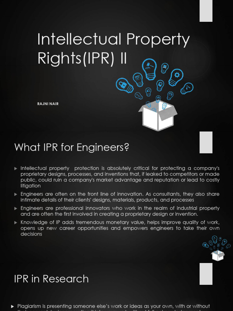Intellectual Property Rights - II | PDF | Plagiarism | Citation