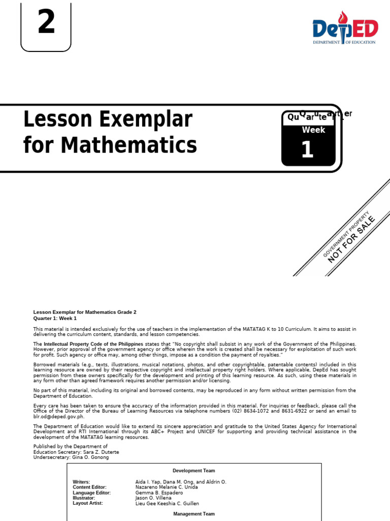 Le Math 2 q1 Week 1 v.2 For Sign Off | PDF | Shape | Rectangle