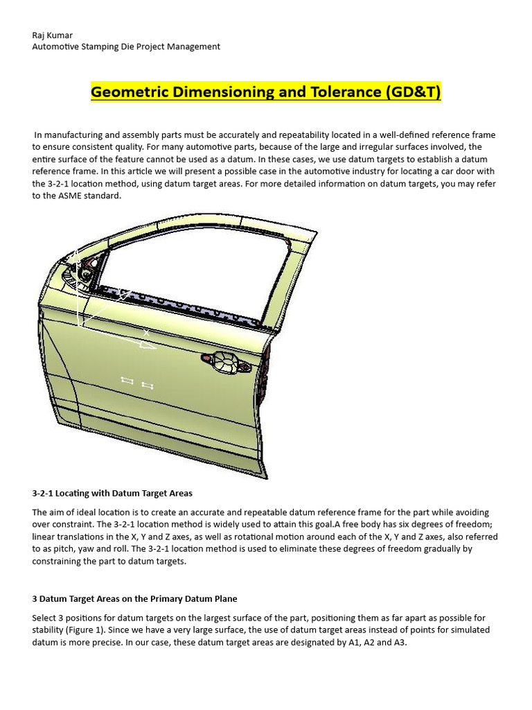 GD&T (Geometric Dimensioning and Tolerancing) | PDF | Geometry