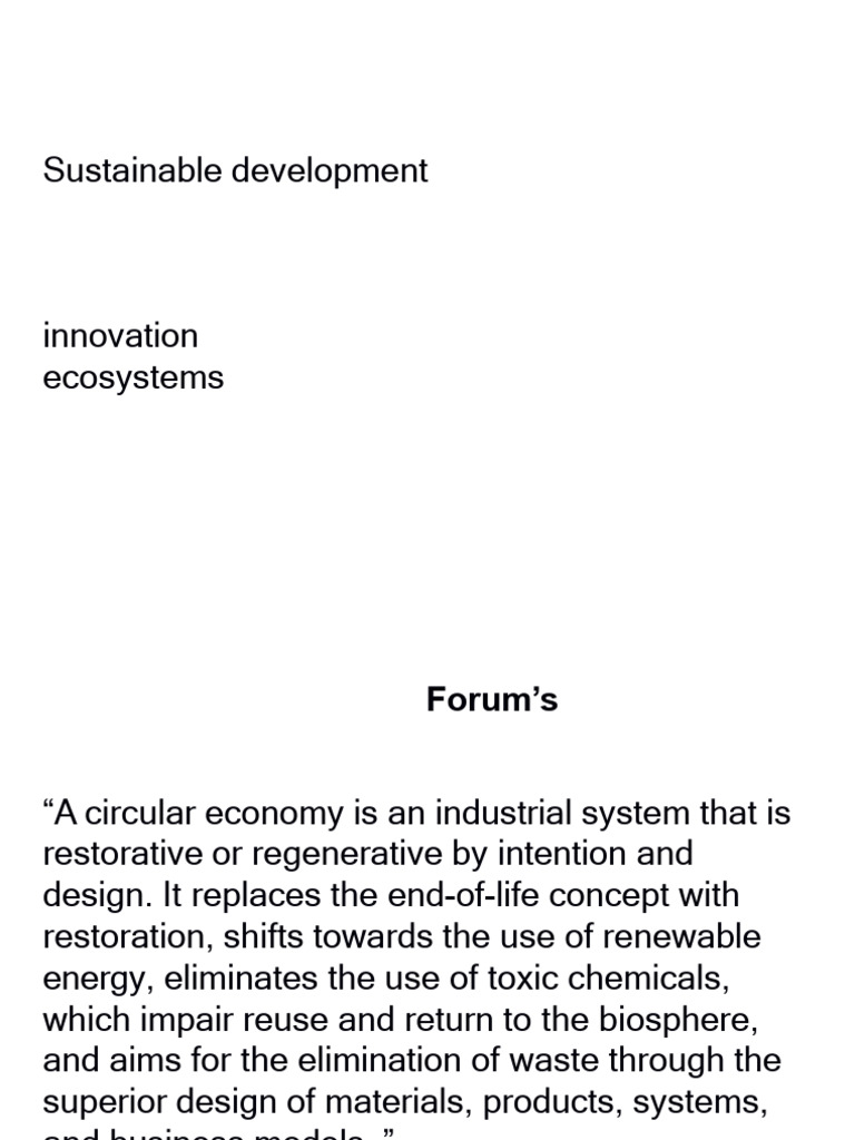 Principles of Circular Economy Explained | PDF | Economies | Natural ...