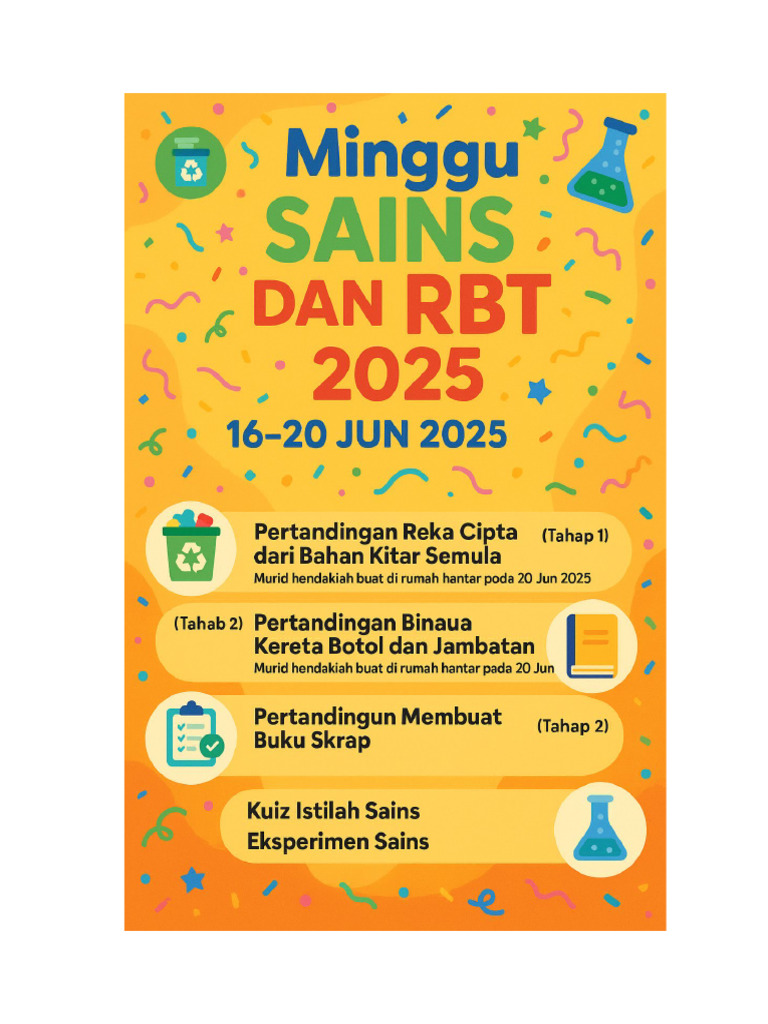 Poster Minggu Sains RBT 2025 | PDF