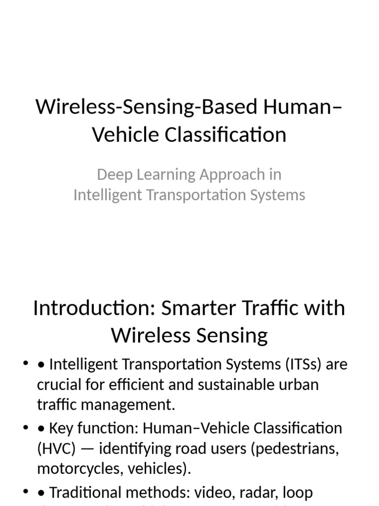 Wireless Sensing HVC Presentation | PDF