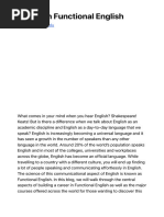 Functional English | PDF