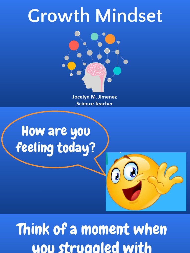 Growth Mindset and Multiple Intelligences Jimenez (1) | PDF | Mindset ...