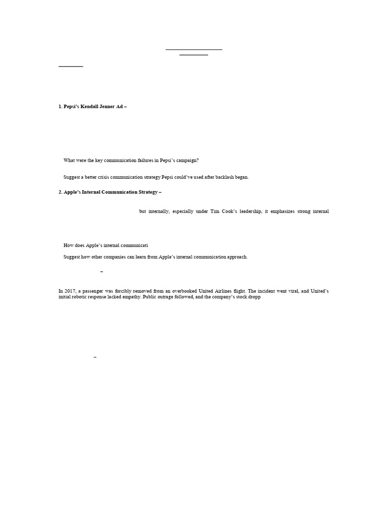 Business Communication - Case Study | PDF