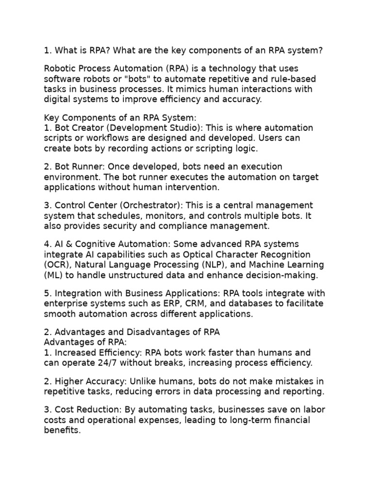 What Is RPA - What Are The K | PDF | Automation | Computer Science