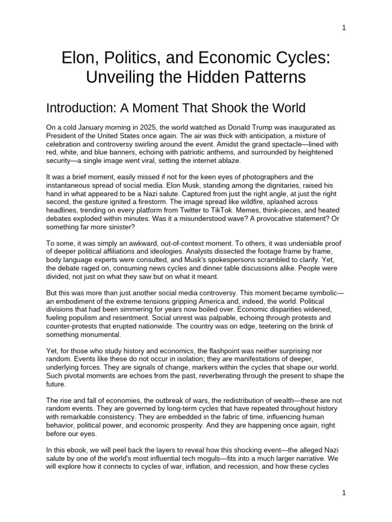 Elon, Politics, and Economic Cycles - Unveiling The Hidden Patterns ...
