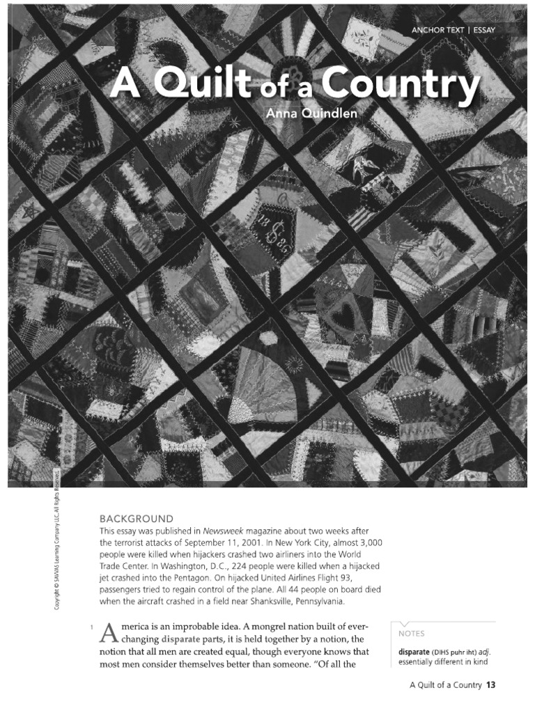 A Quilt of A Country | PDF