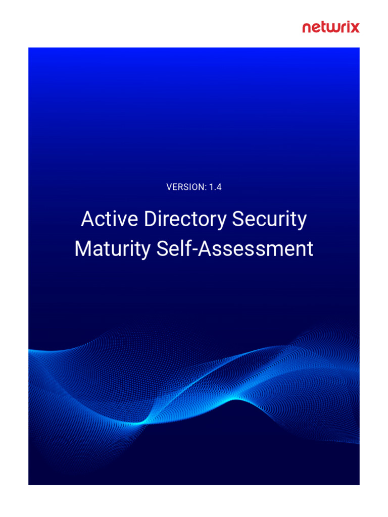 Active Directory Security Self Assessment v1.4 | PDF | Computer Security | Security