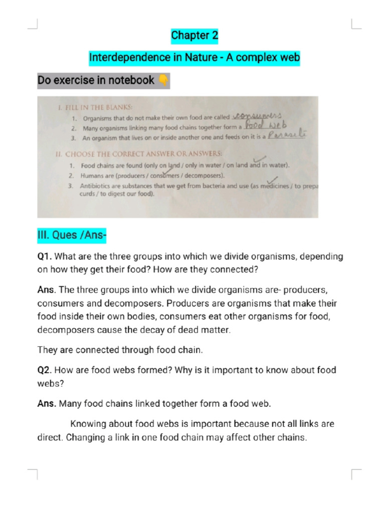 EVE (Ch-2, Ex, Dia, QuesAns) | PDF