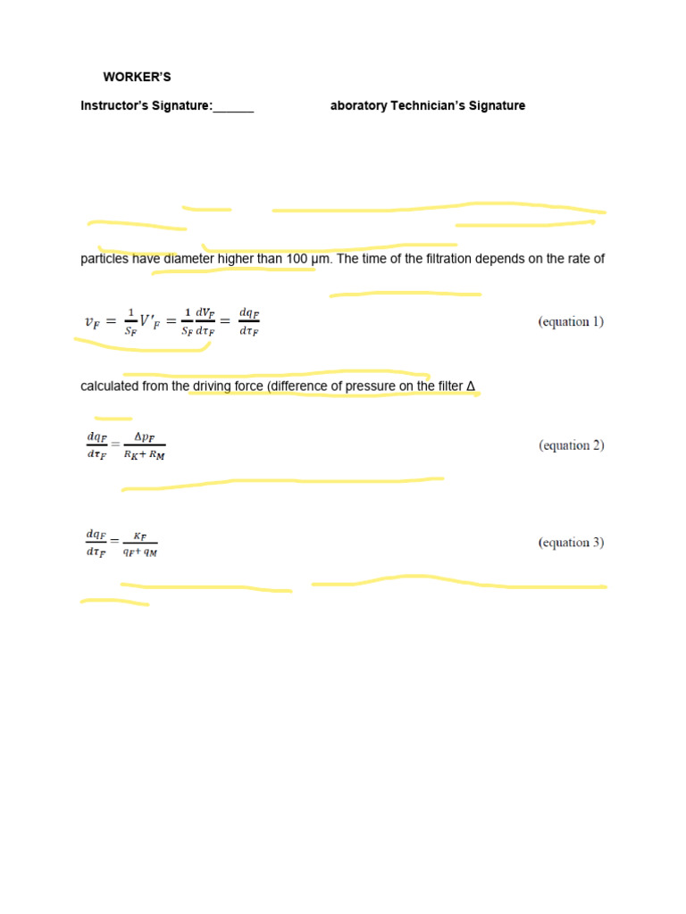 Performance of A Plate and Frame Filter Press | PDF | Filtration | Force