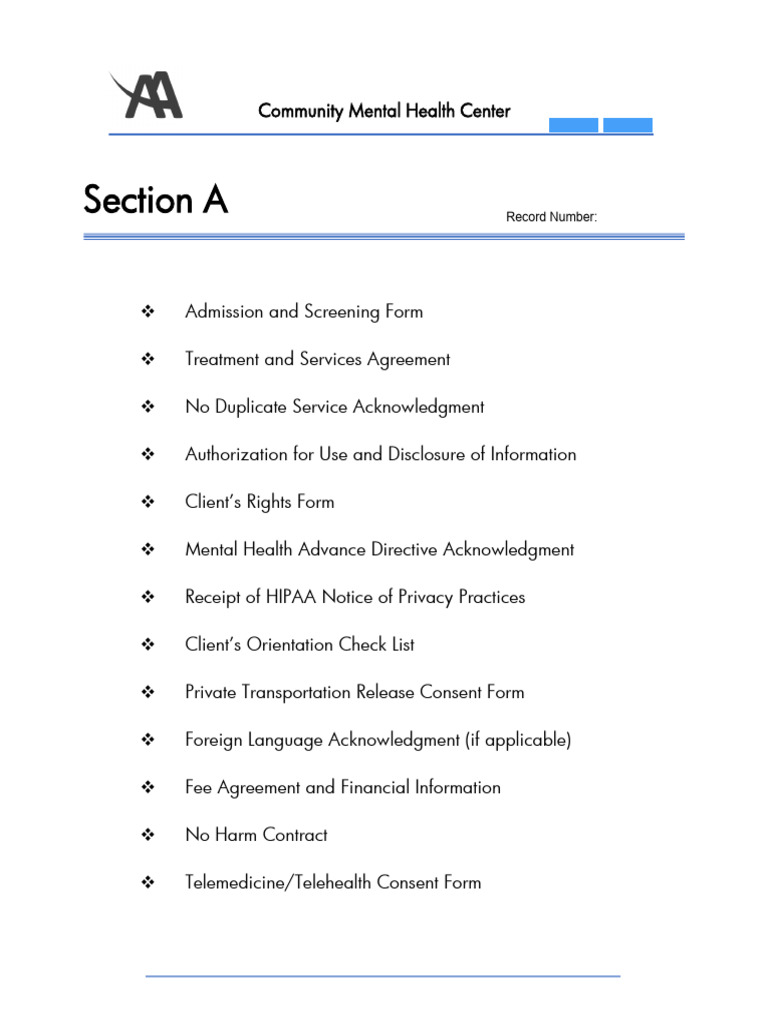 Bravo Client Admission Form (5) (1) Pag | PDF