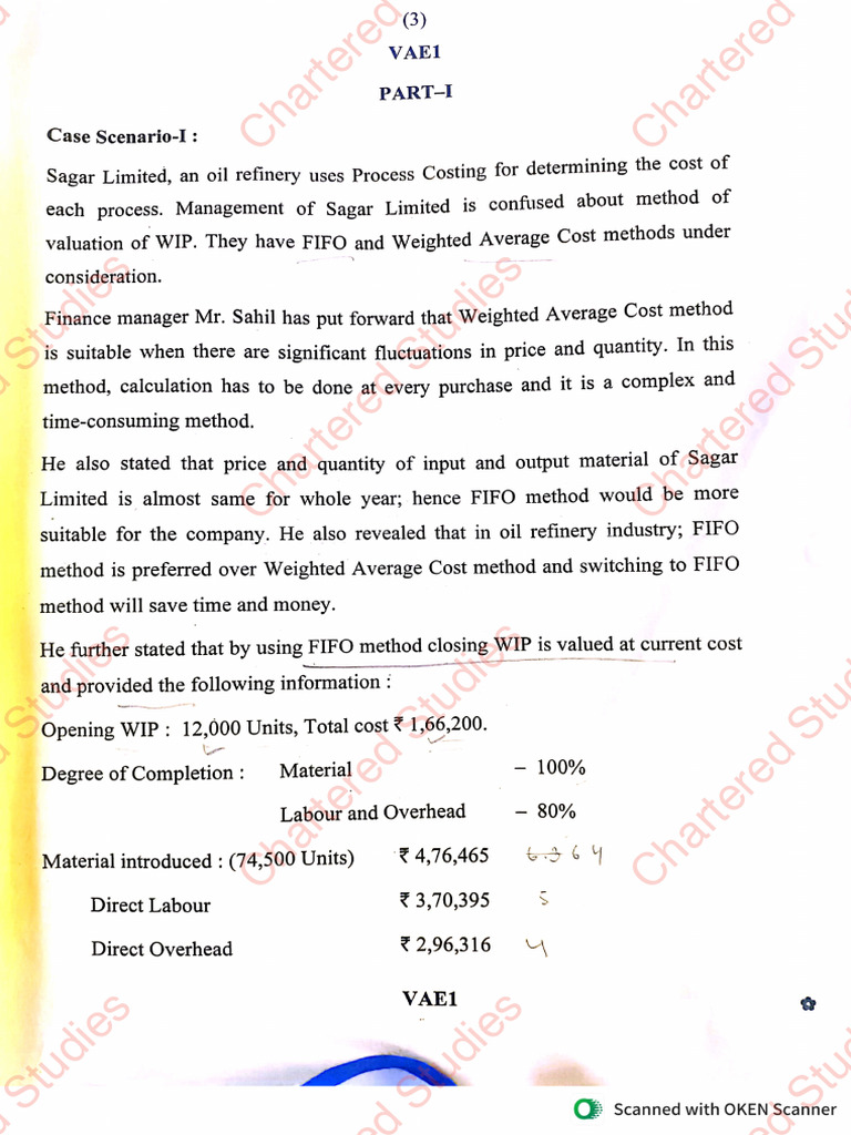Sep 2024 - Costing Question Paper | PDF