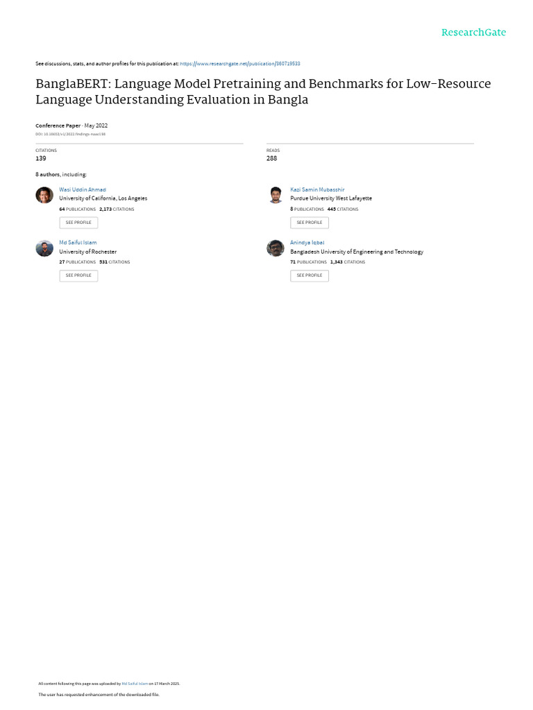 Banglabert Language Model Pret | PDF | Machine Learning | Human Communication