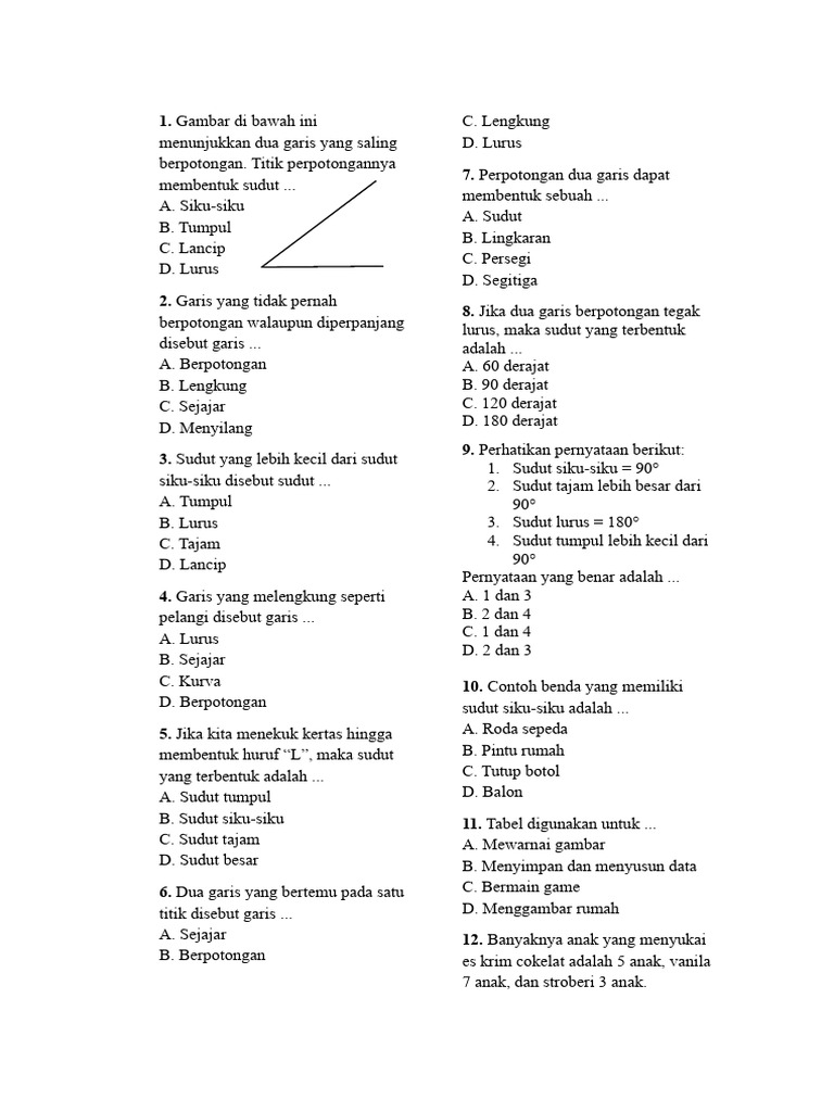 Soal Persiapan Ujian | PDF