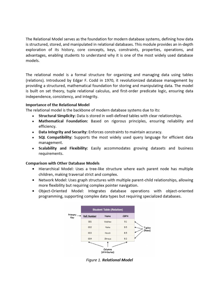 Chapter 4 - The Relational Model | PDF | Relational Model | Relational ...