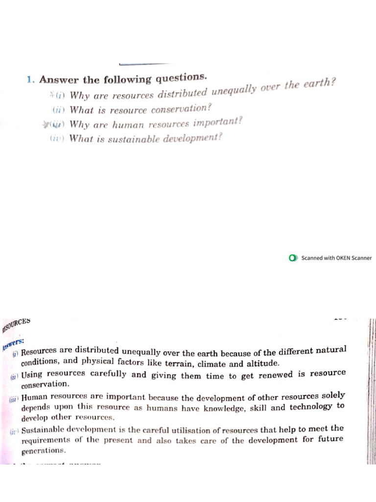 Geography Notes Chapter 1 Resources | PDF