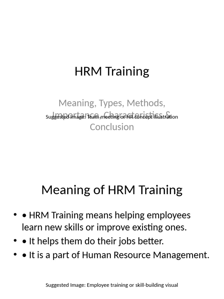 HRM Training Presentation With Image Placeholders | PDF