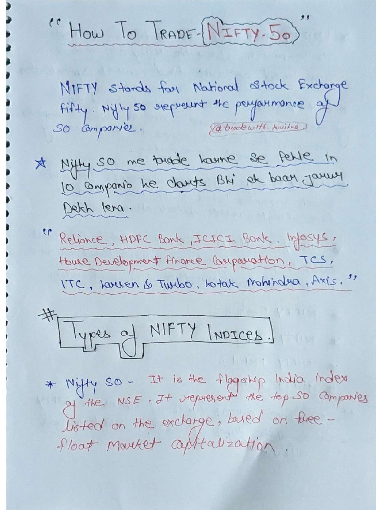 How To Trade Nifty 50 | PDF