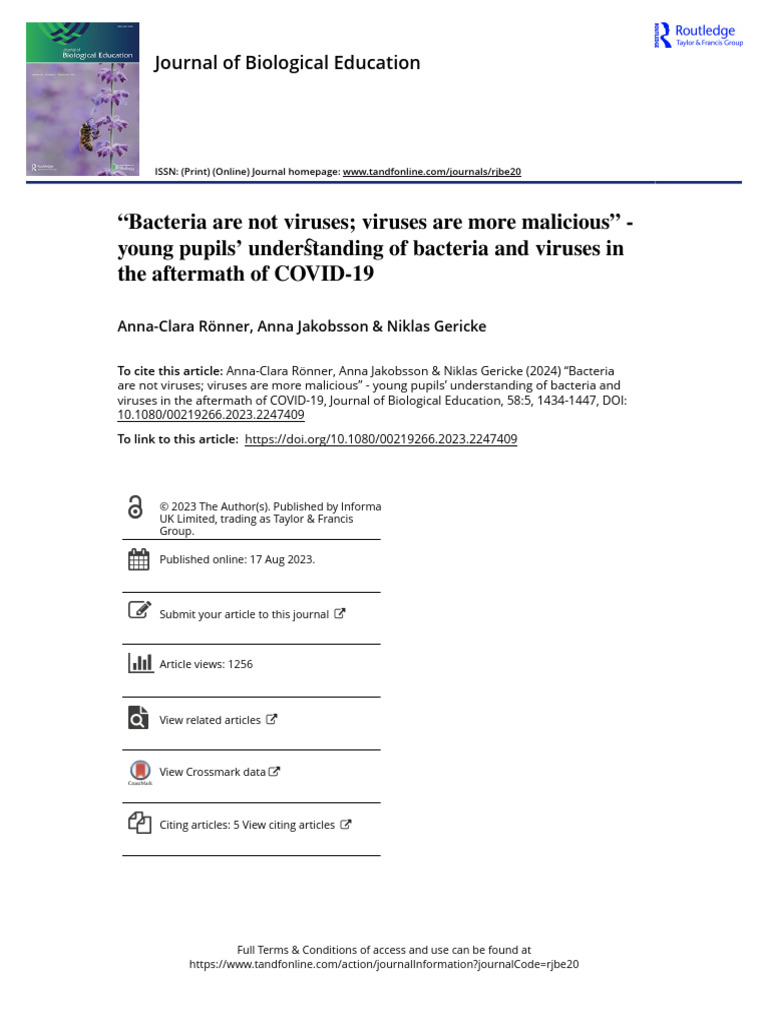 Bacteria are not viruses viruses are more malicious - young pupils ...