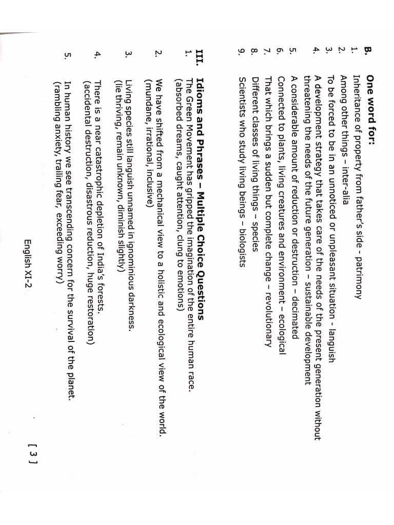 English Digest 1 For 11th | PDF