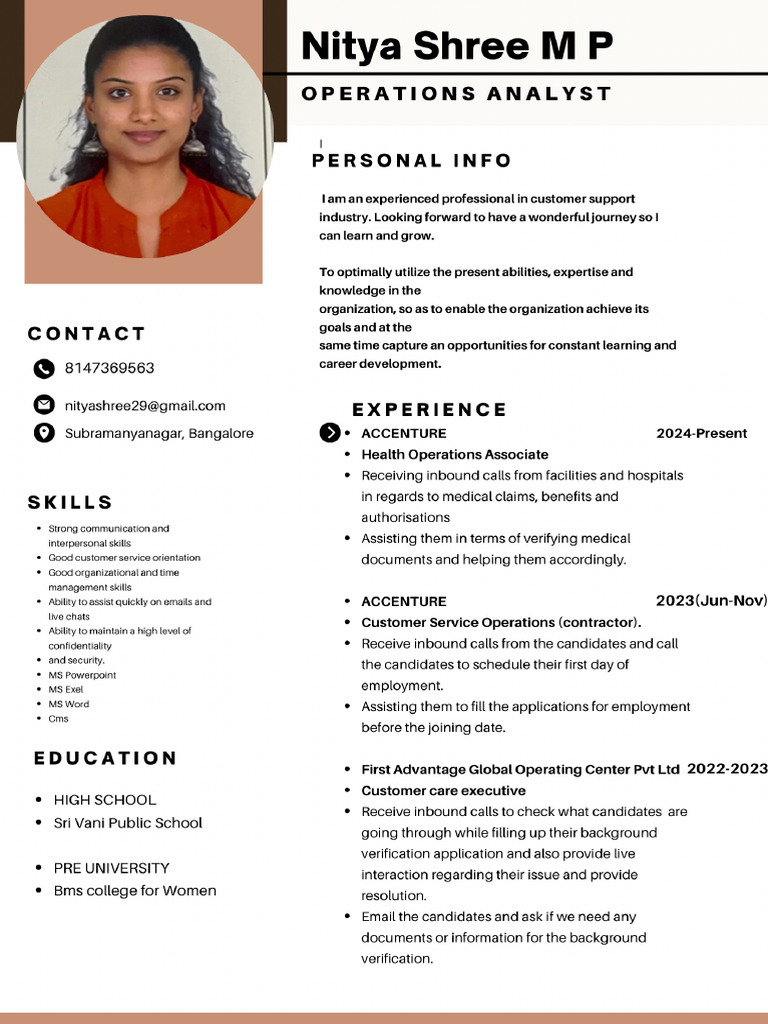 Nitya CV New PDF | PDF