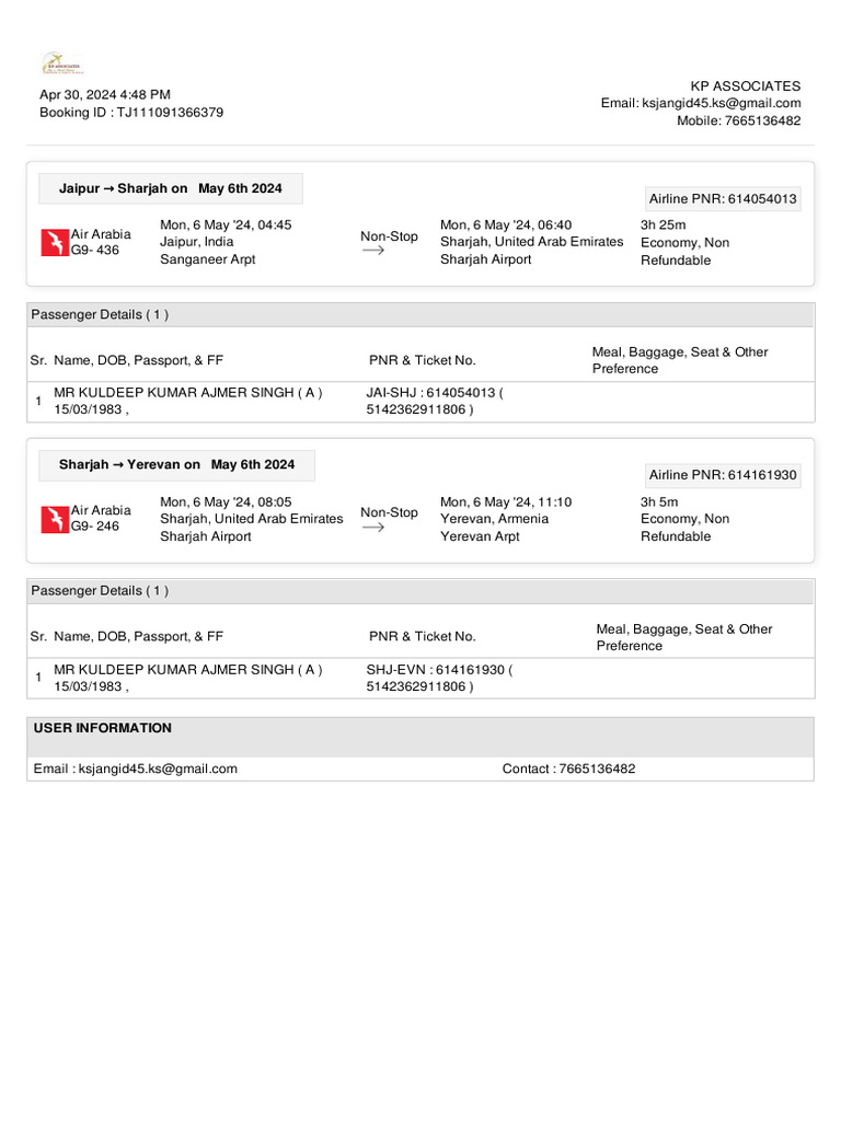 MR KULDEEP KUMAR AJMER SINGH x1 | PDF | Transport | Civil Aviation