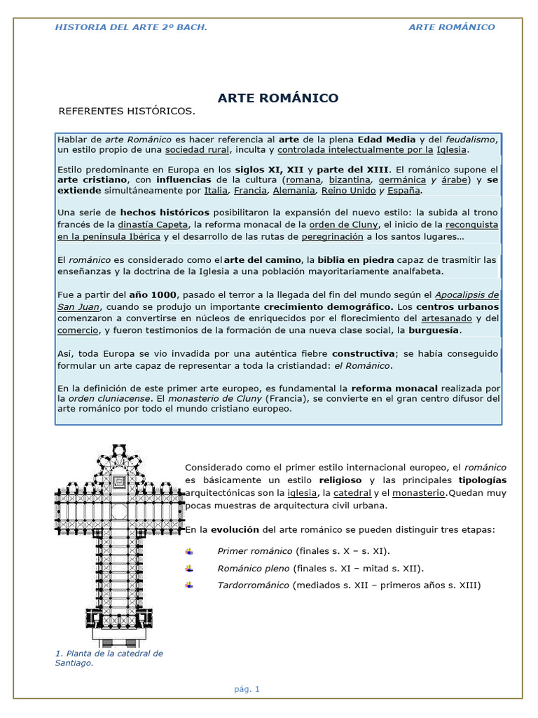 Arte Románico: Historia y Características | PDF | Antropología cultural ...