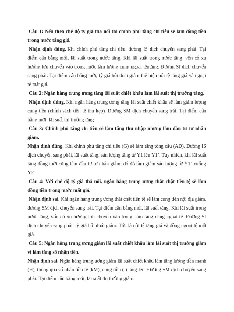 Nhận định KTVM | PDF