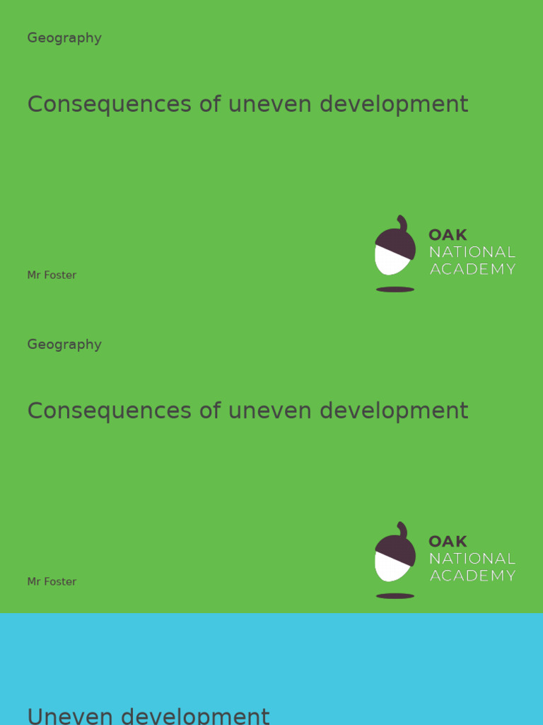 Year 10 - Unit 8 - L3 - Consequences of Uneven Development | PDF ...