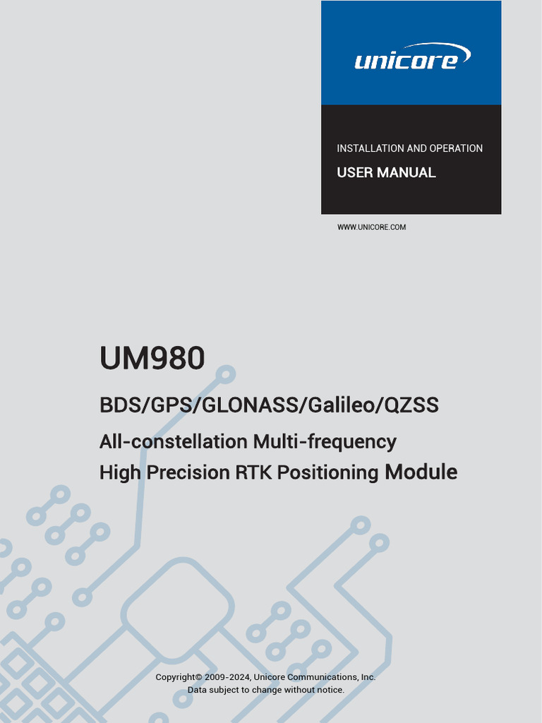 UM980 User Manual en R1.4 | PDF | Capacitor | Power Supply