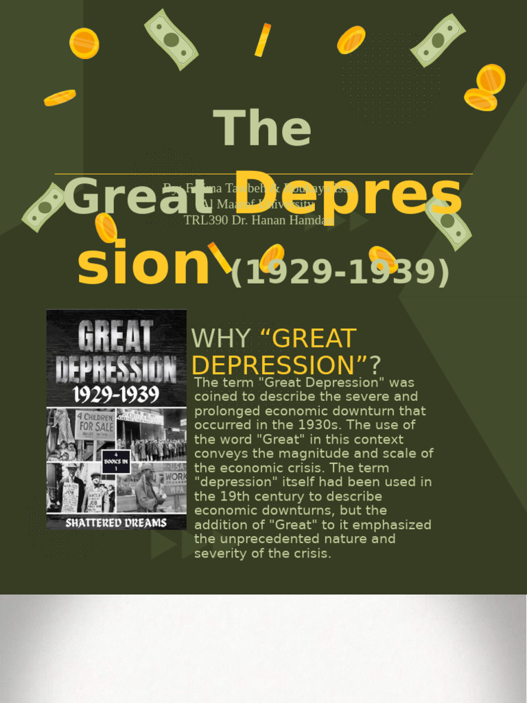 The Great Depression | PDF | Great Depression | Bank Run