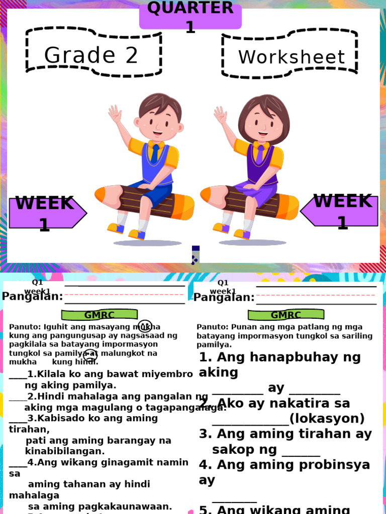 Week1 Worksheets | PDF