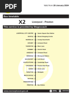 Timetable X51-X53 | PDF | Bus Transport | Routes