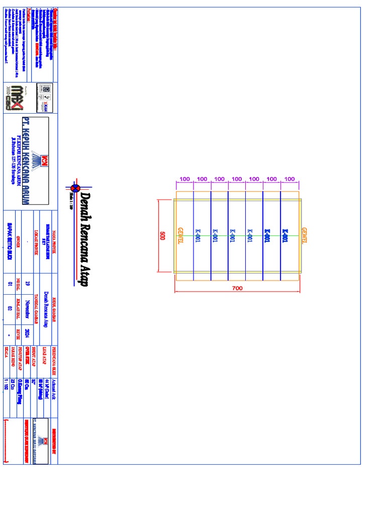 Denah Rencana Atap | PDF