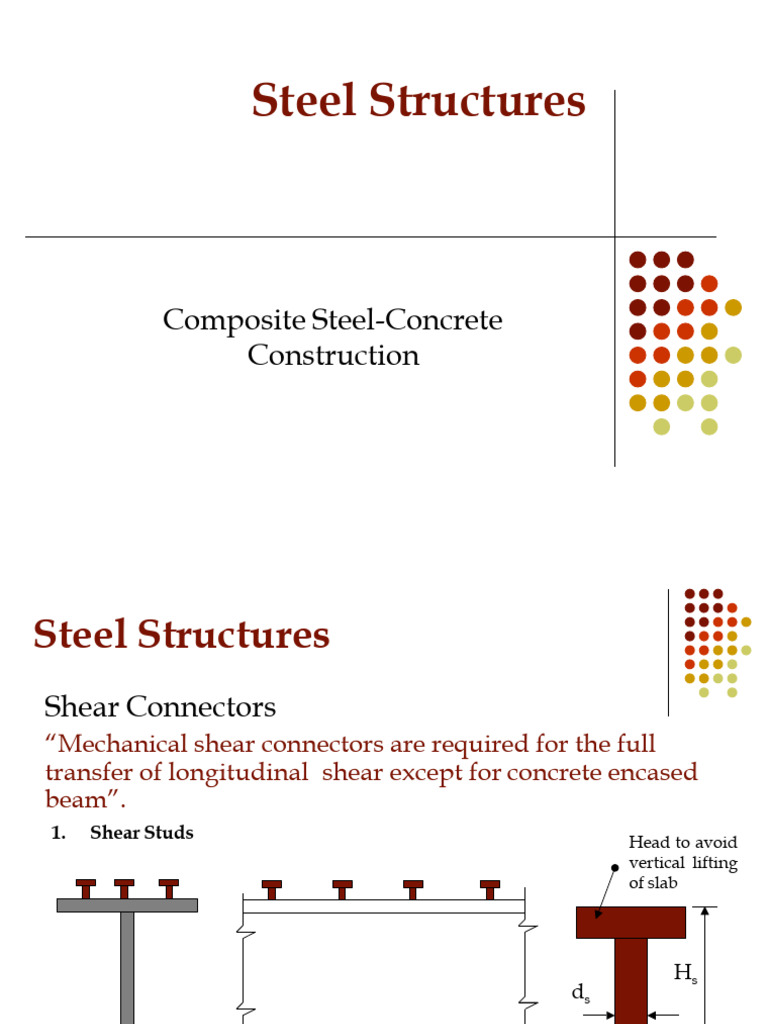 Steel Column Design and Shear Connectors | PDF | Beam (Structure) | Structural Steel