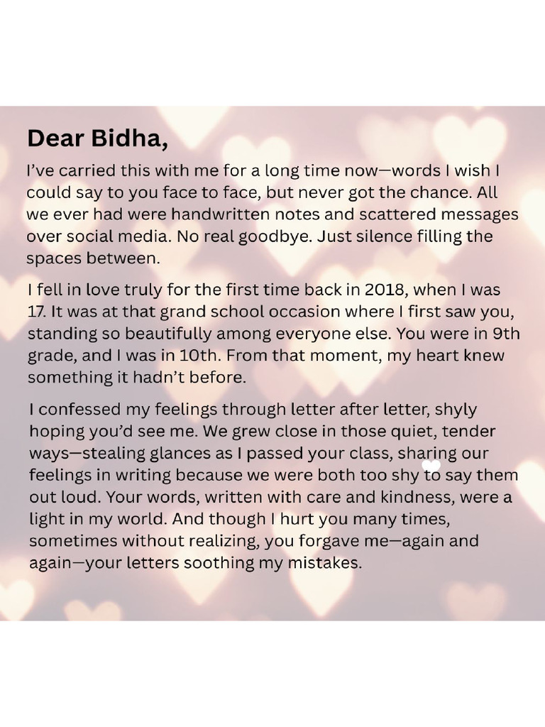 Letter To My Ex | PDF