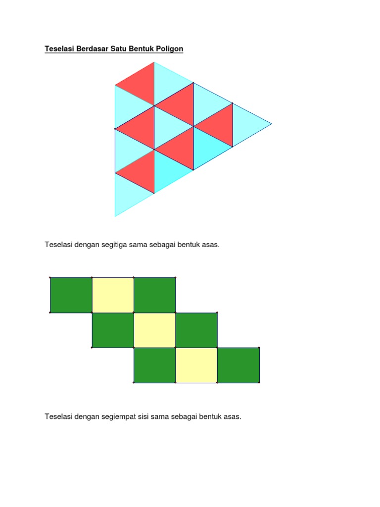Teselasi Berdasar Satu Bentuk Poligon | PDF